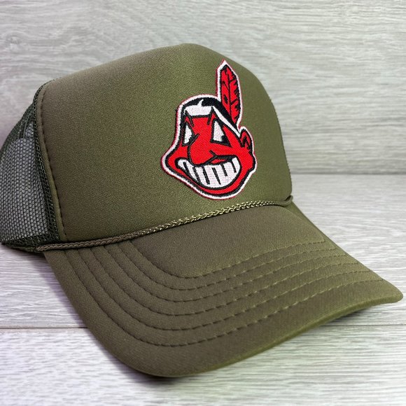 OTTO | Accessories | New Vintage Style Cleveland Indians Army Green ...